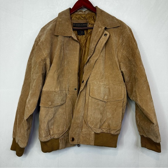 Harrison & Taylor | Jackets & Coats | Harrison Taylor Leather Bomber ...